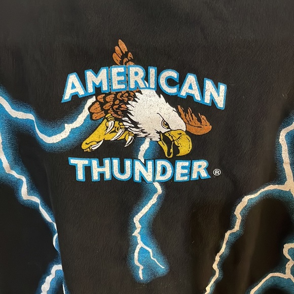 American Thunder | Shirts | Vintage Mens American Thunder Biker Tshirt ...